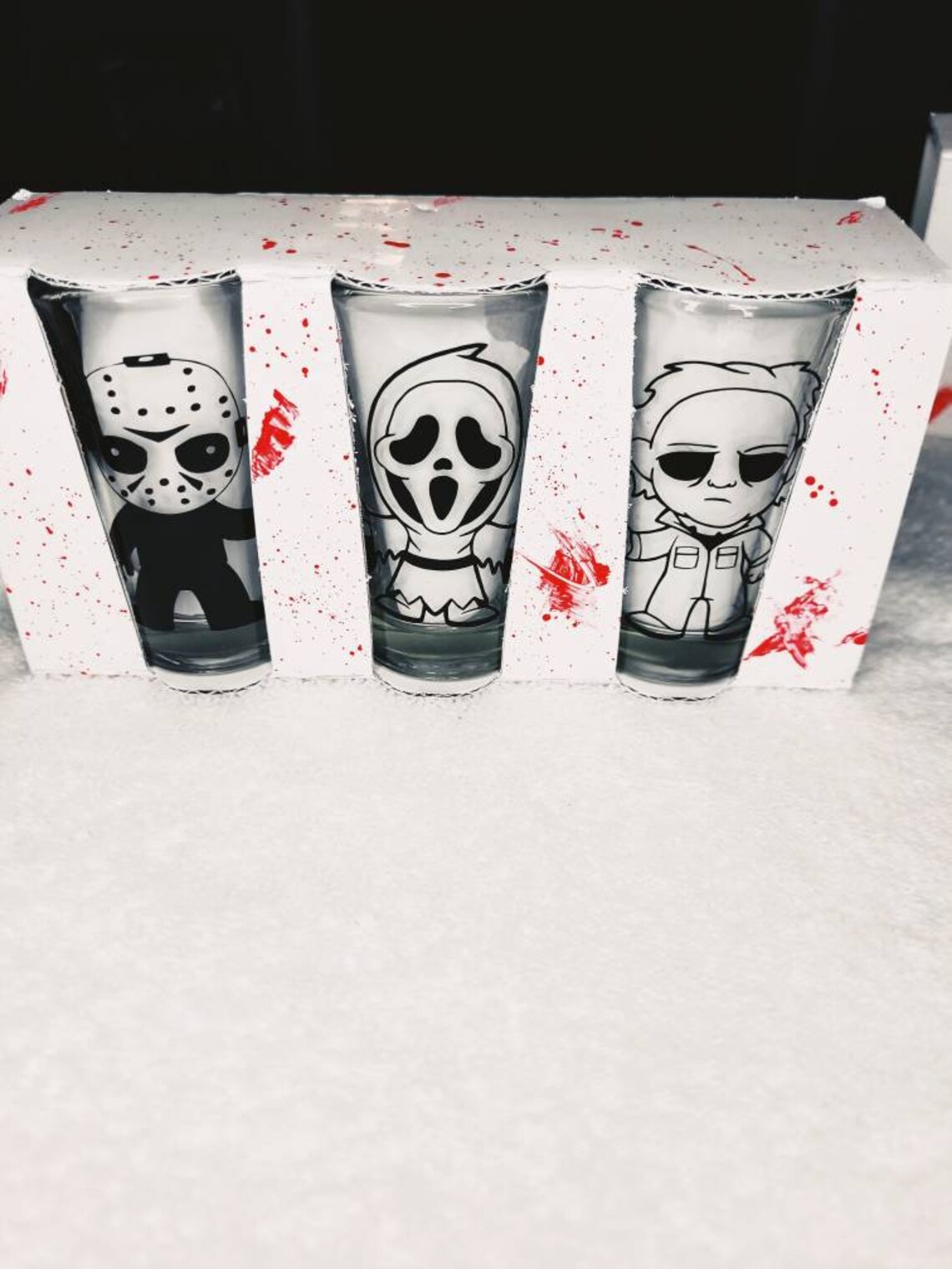 Horror Theme Shot Glasses, Scary Movies, Collectors - Etsy