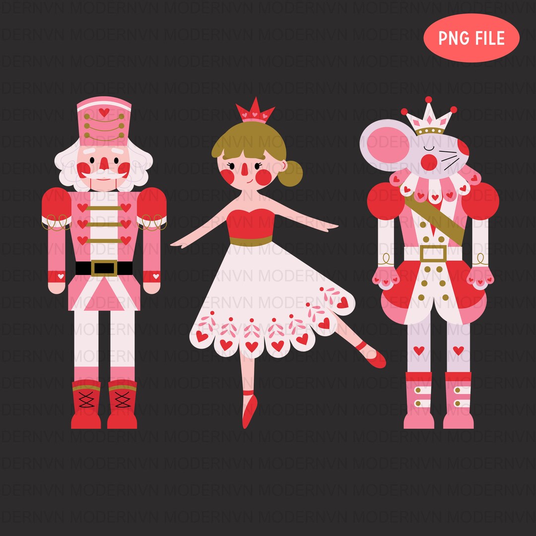 Pink Christmas PNG, Nutcracker Squad PNG, Digital Download, Nutcrackers Christmas, Sublimation ...