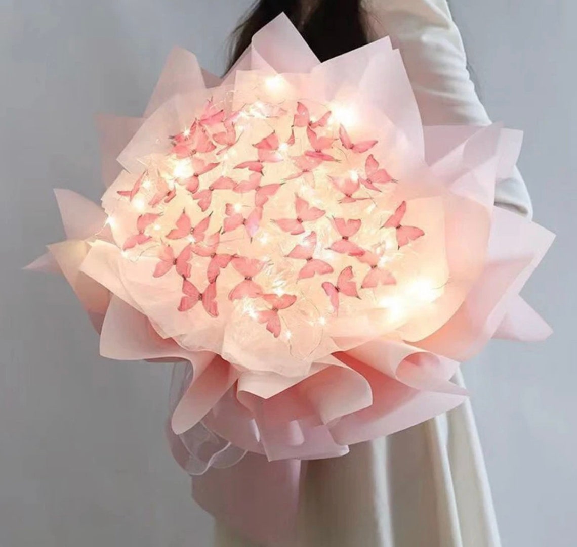 Diy Butterfly Bouquets Handmade Butterfly Flower Material Package ...