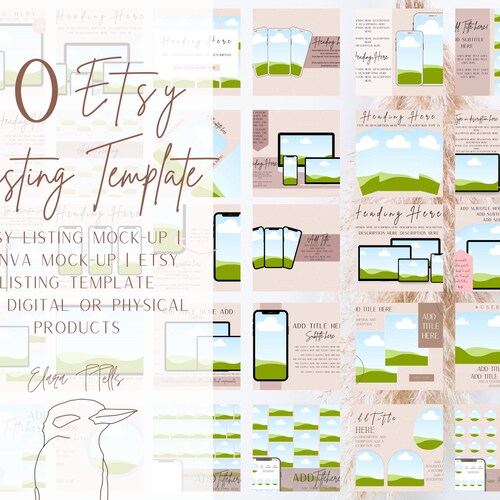 28 Etsy Listing Mock-up Template for Selling Digital Products - Etsy