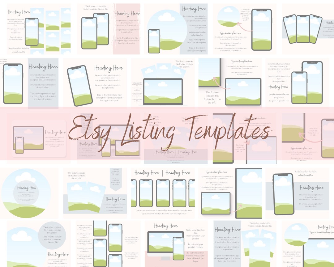 28 Etsy Listing Mock-up Template for Selling Digital Products ...