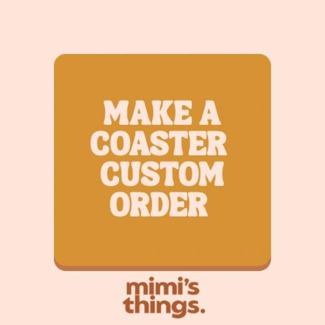 Custom Coasters Order - Etsy