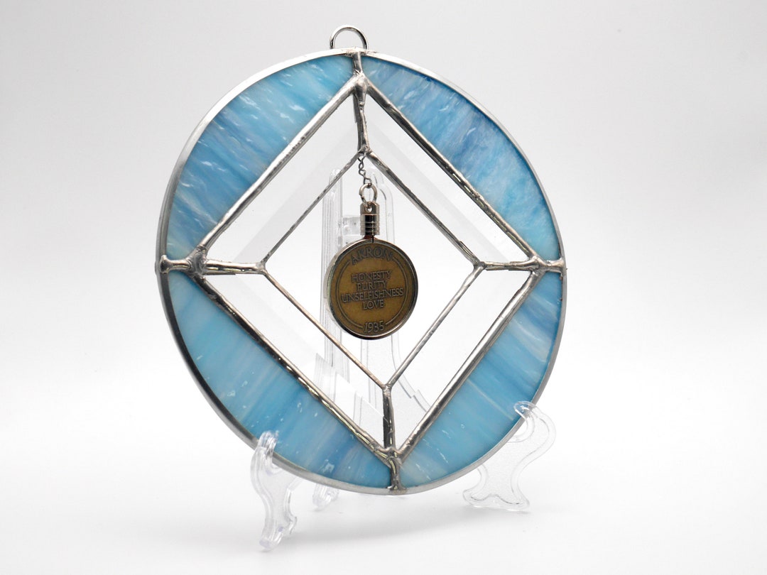 NA Recovery Symbol Stained Glass, Narcotics Anonymous, Coin Holder, NA ...
