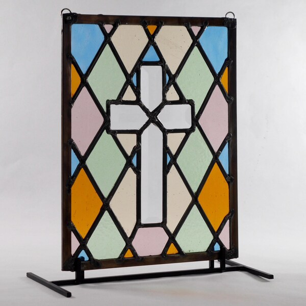 Stained Glass Cross - Etsy
