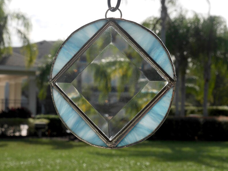 NA Recovery Symbol Stained Glass Narcotics Anonymous - Etsy