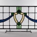 Stained Glass, Transom Window, Hanging Panel, Cream, Bevel Glass ...