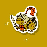 Funny Medieval Frog Stickers - 8 Pack - Goofy Historic Art - Etsy