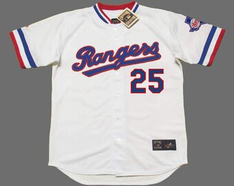 Texas Rangers Retro Jersey - Etsy