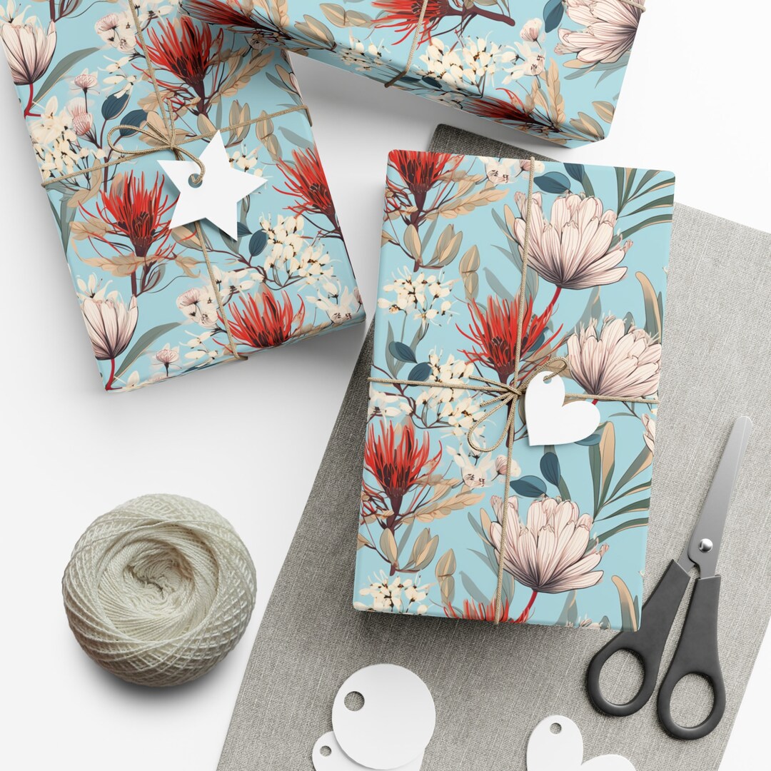 East Coast Native Plant Inspired Patterned - Gift Wrap Papers - Etsy