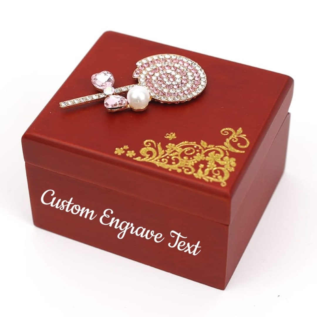 Red Wood Pink Sweet Candy Shape 18 Notes Personlized Custom Engrave ...