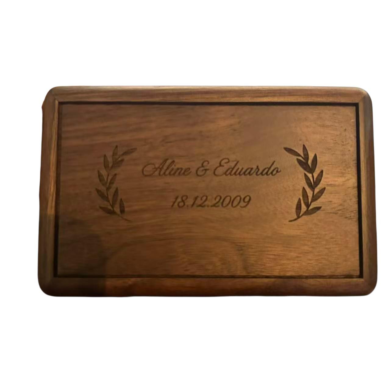 Custom Engraved Walnut Music Box: Anime Songs, Photo Jewelry Box - Etsy