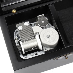 Black Vintage Cover Rectangle Music Box 70 SONGS TUNE - Etsy