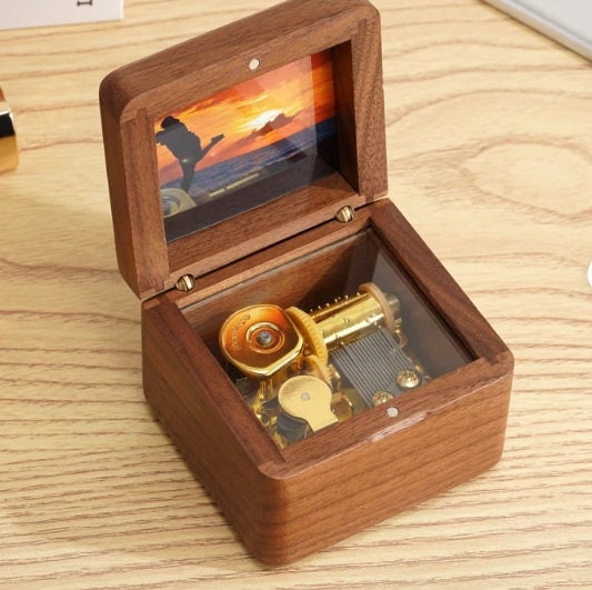 Anniversary Gifts Couple Kid Music Box With Your Own Photo - Etsy