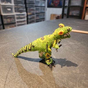 Peyote Stitched Dinosaur Figurine - Etsy
