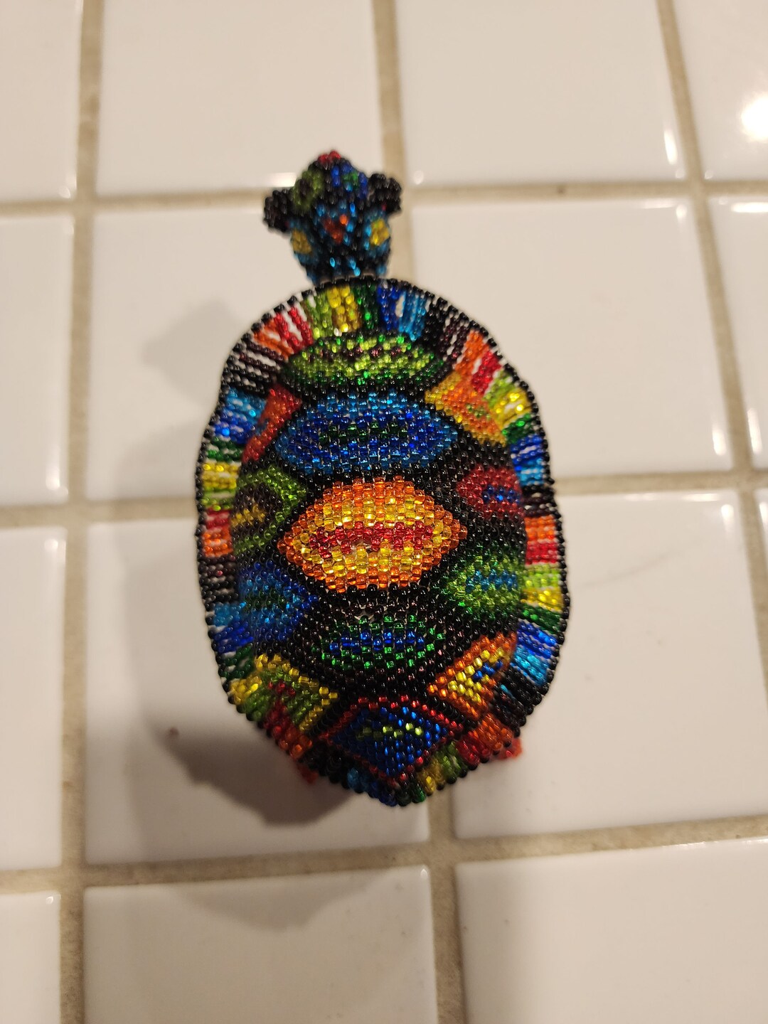 Peyote Stitched Turtle Figurine - Etsy