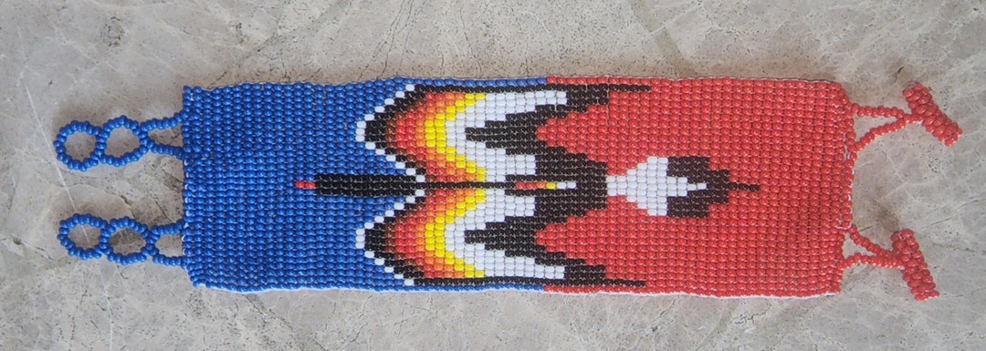 Loom Beaded Bracelet With a Waterbird Design - Etsy