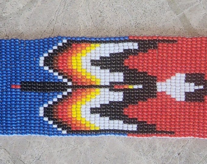 Loom Beaded Bracelet With a Waterbird Design - Etsy