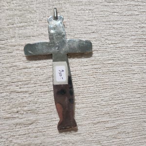 German Silver Cross Pendant With Coral Cabochons - Etsy