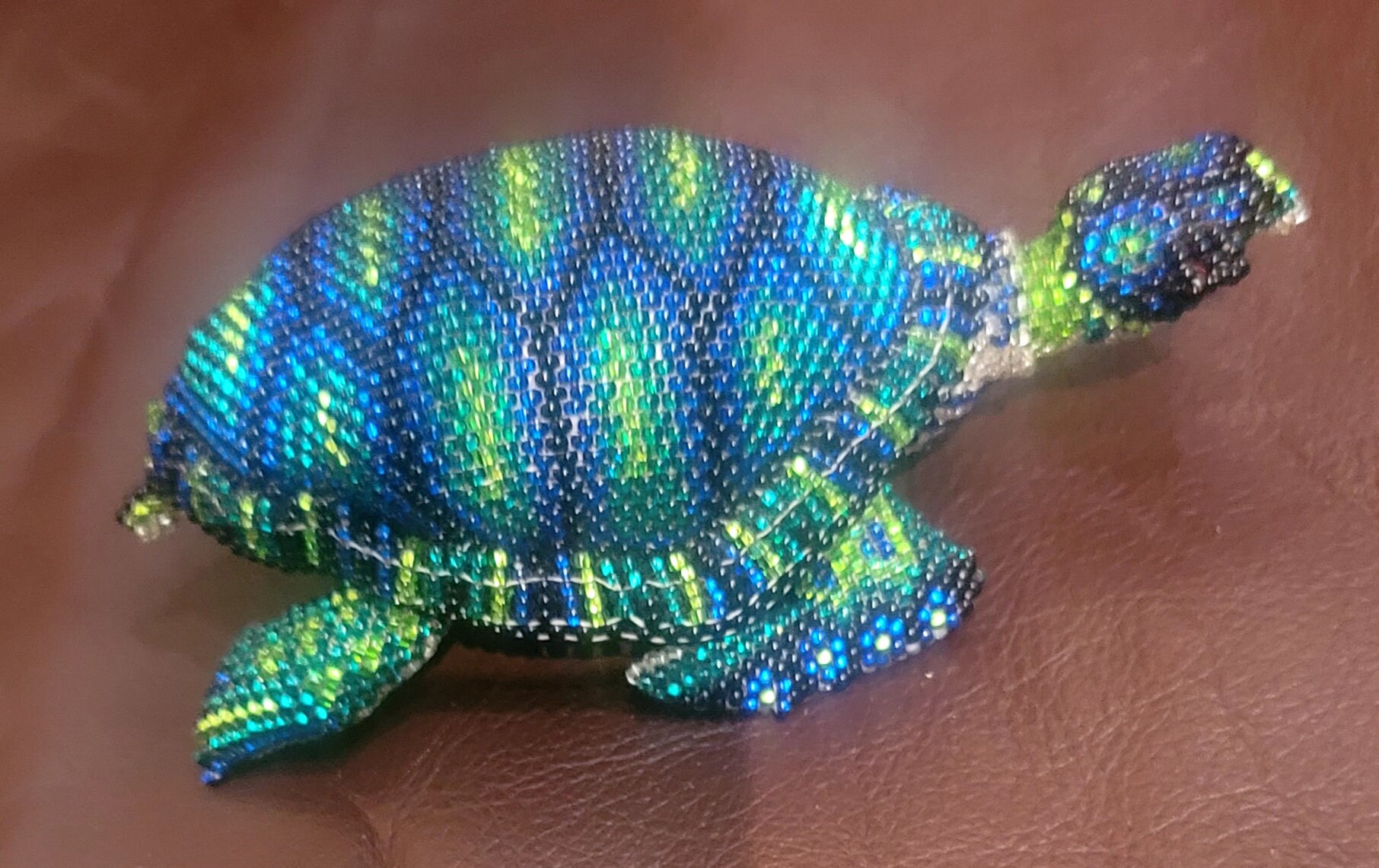 Peyote Stitched Turtle Medium Art & Collectibles Figurines Sculpture ...