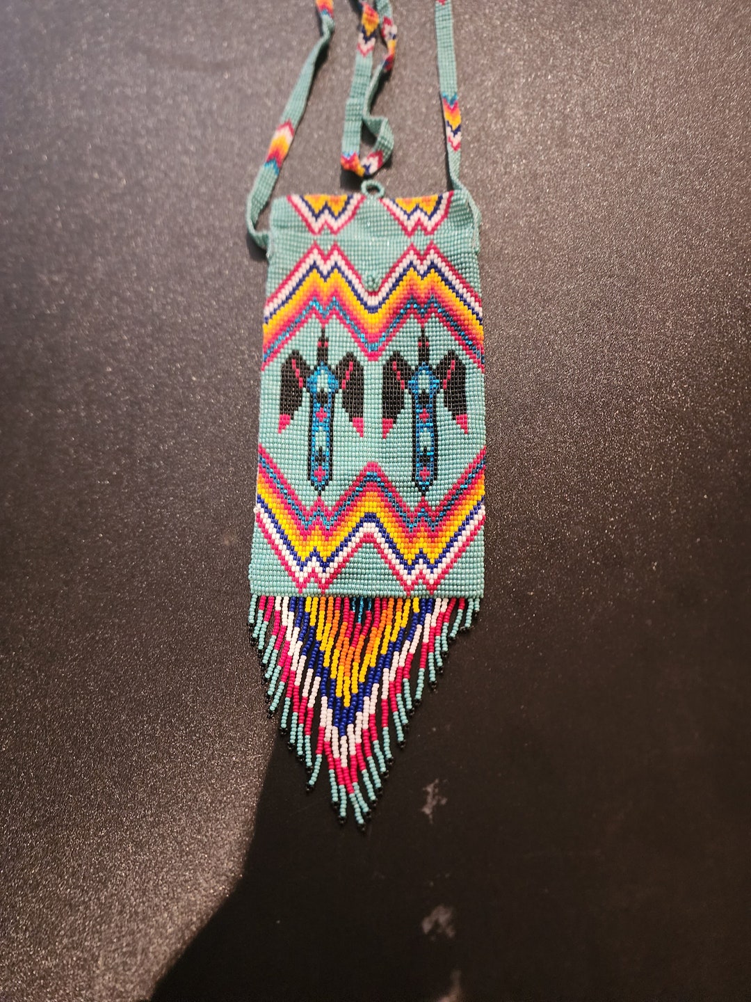 Peyote Stitched Waterbird Design Cell Phone Bag - Etsy