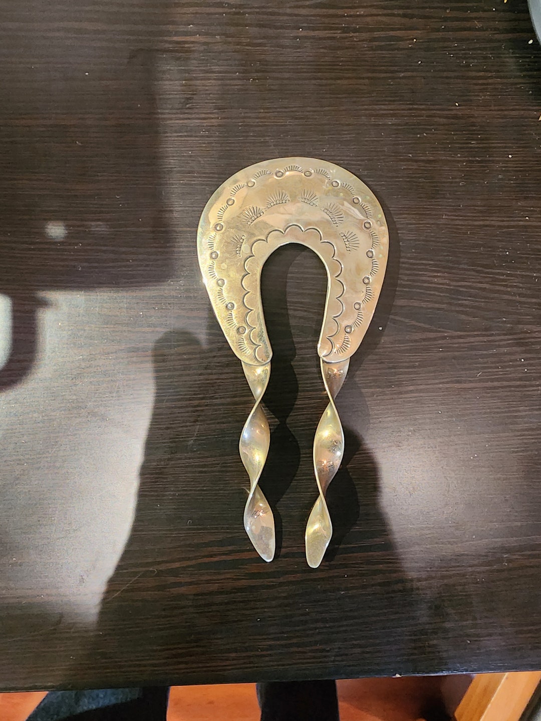 German Silver Hair Comb - Etsy