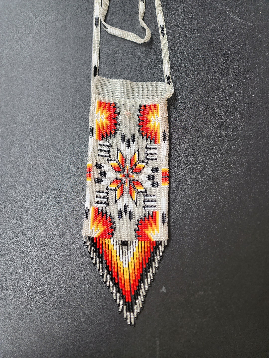 Loom Beaded Cell Phone Bag - Etsy