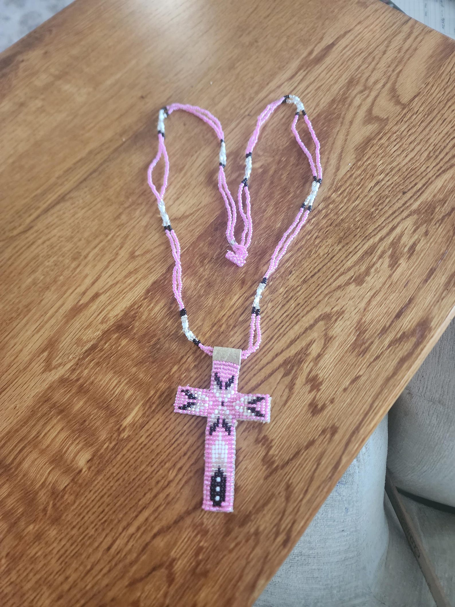 Loom Beaded Cross Necklace - Etsy