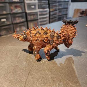 Peyote Stitched Dinosaur Figurine - Etsy