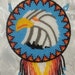 Beaded Medallion Necklace With an Eagle Head Design - Etsy