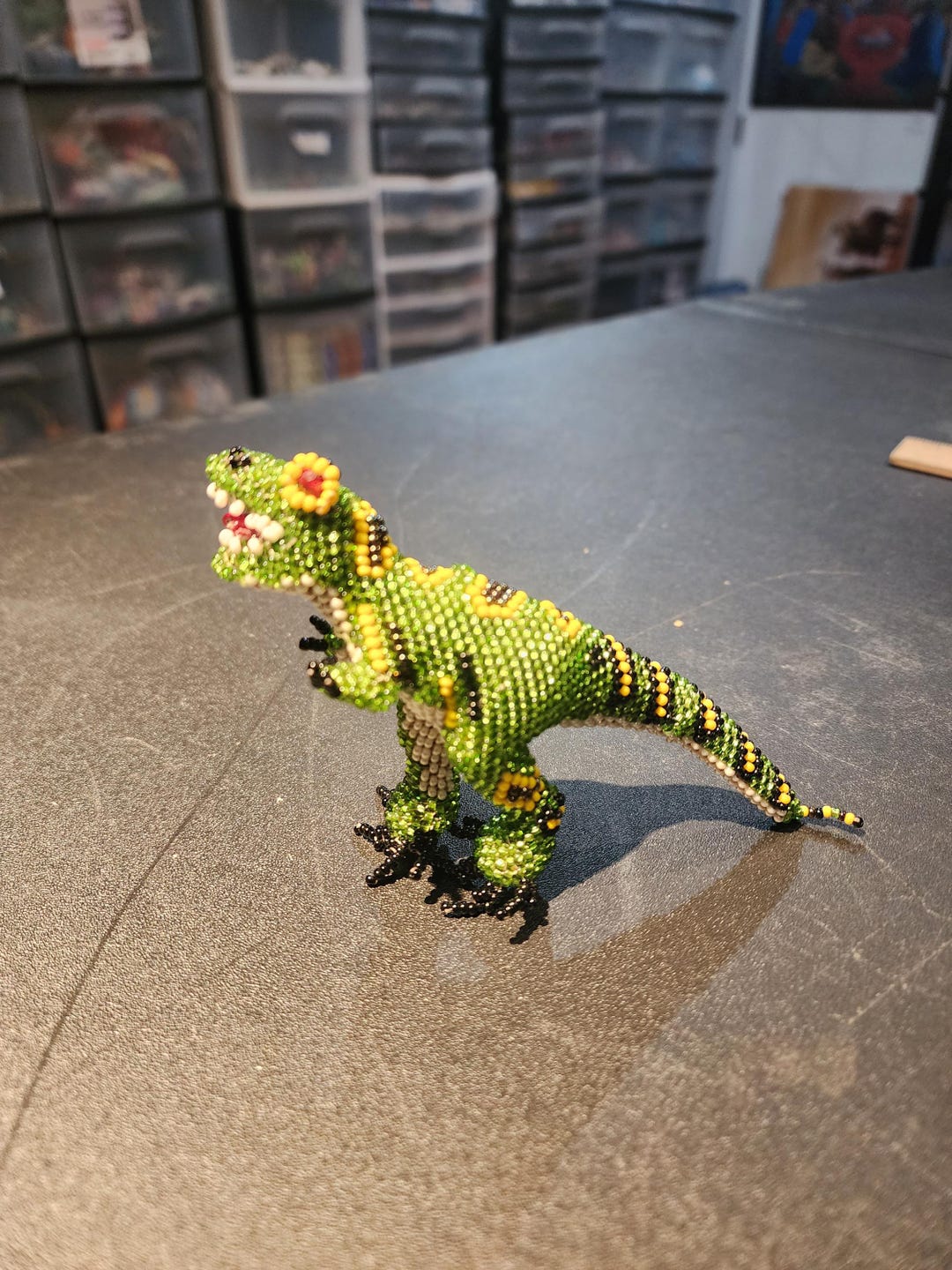 Peyote Stitched Dinosaur Figurine - Etsy