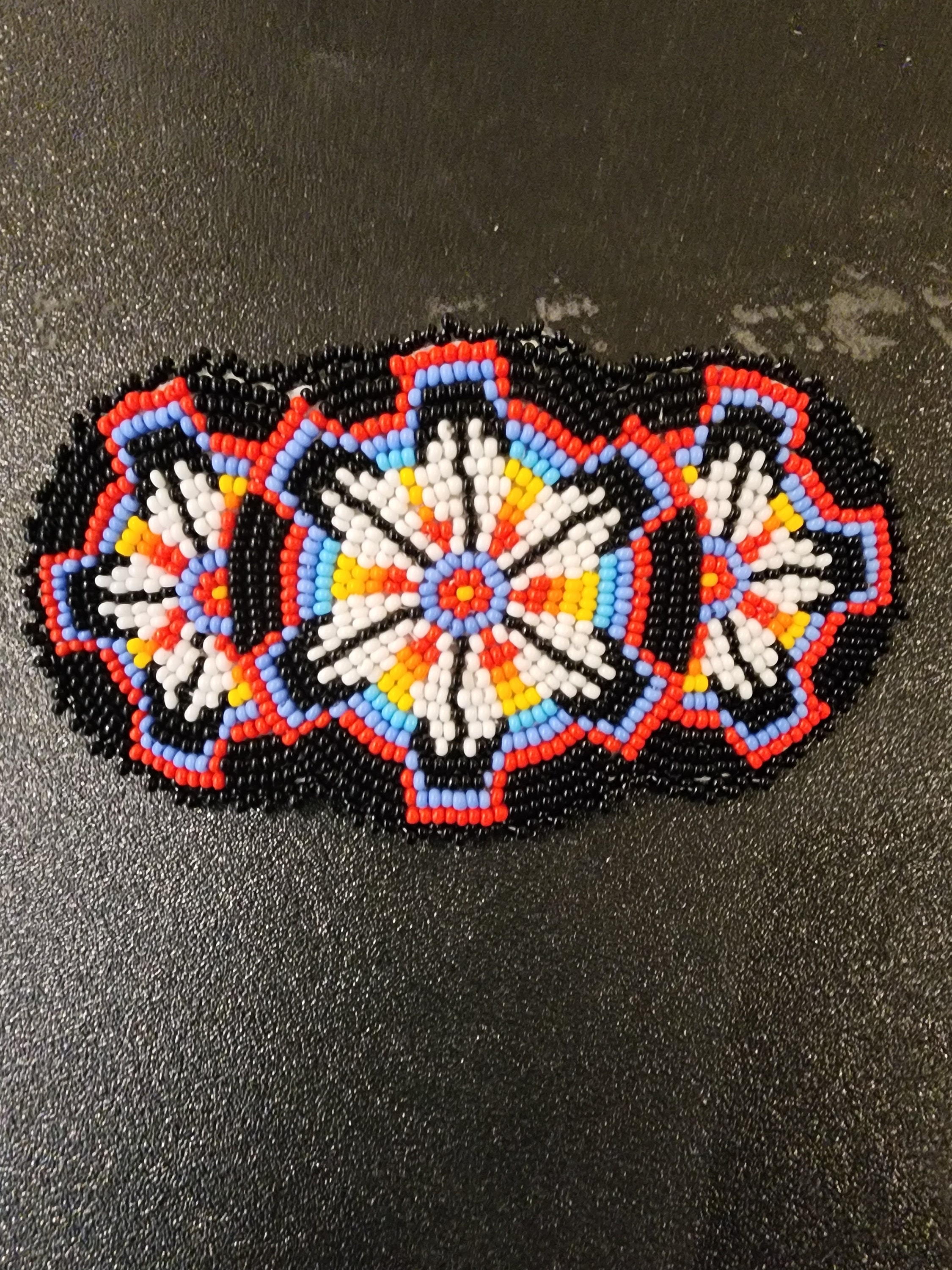 Beaded Barrette With an Eagle Feather Design - Etsy