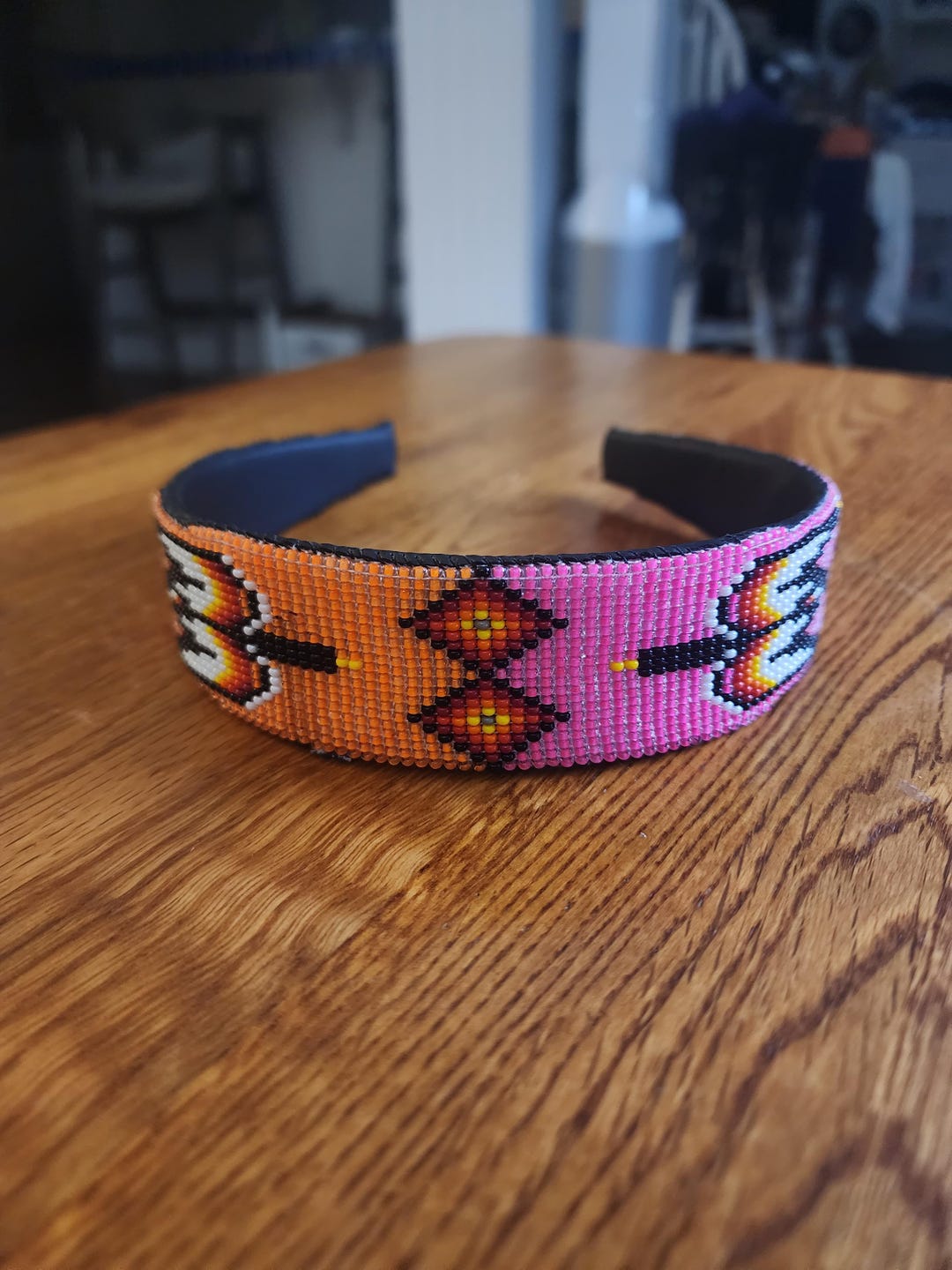 Beaded Girl's Hair Band With a Waterbird Design - Etsy