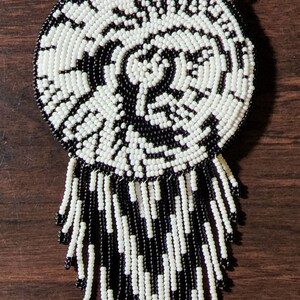 Beaded Medallion Necklace With Chief Joseph Design - Etsy