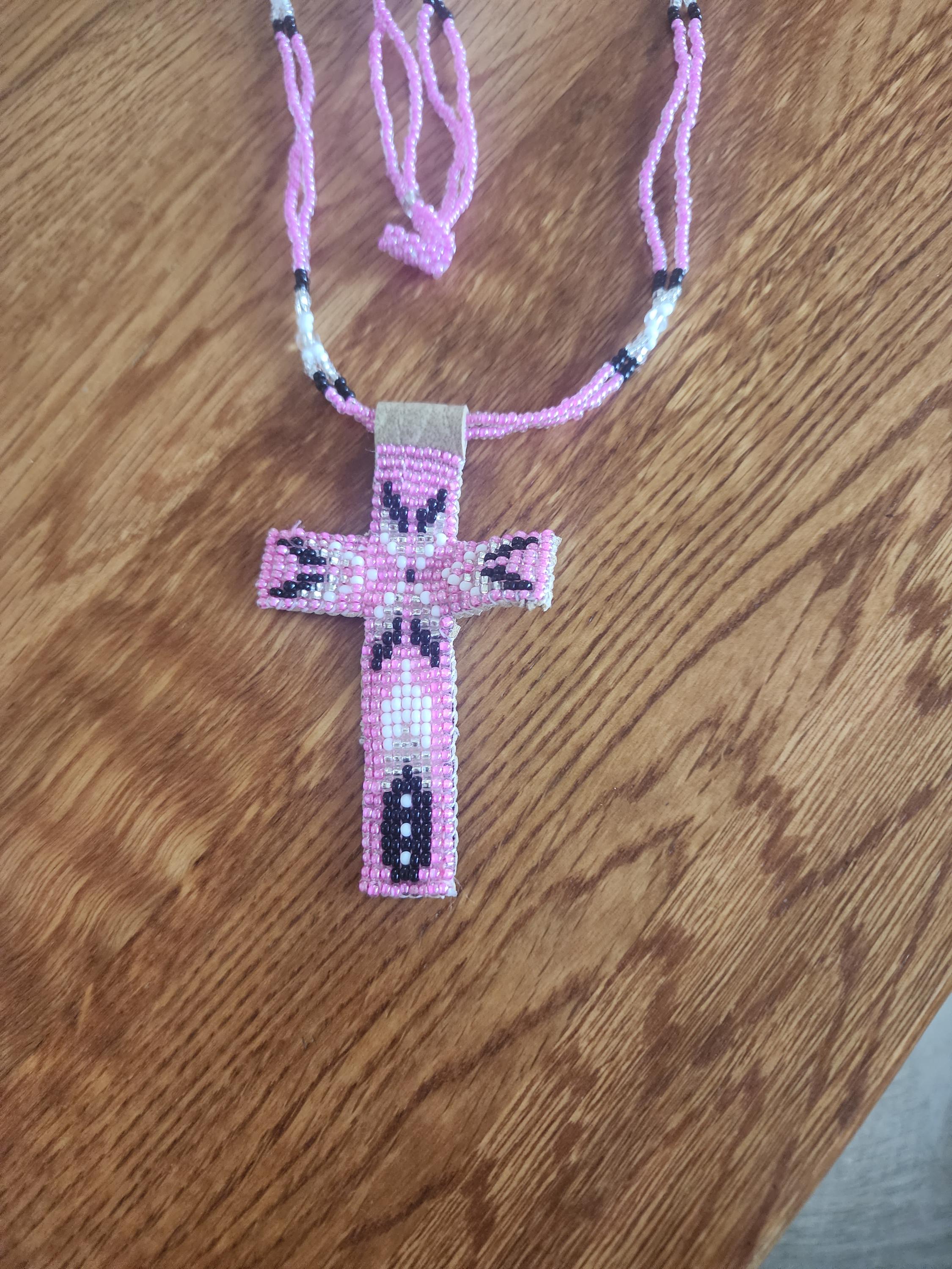 Loom Beaded Cross Necklace - Etsy