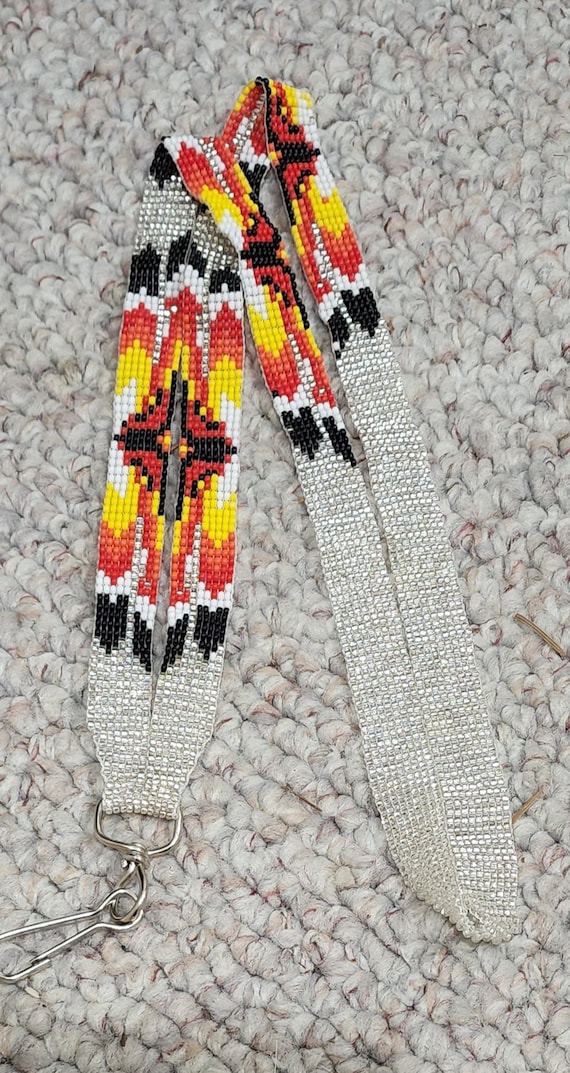 Loom Beaded Lanyard or Badge Holder - Etsy