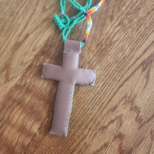 Loom Beaded Cross Necklace - Etsy