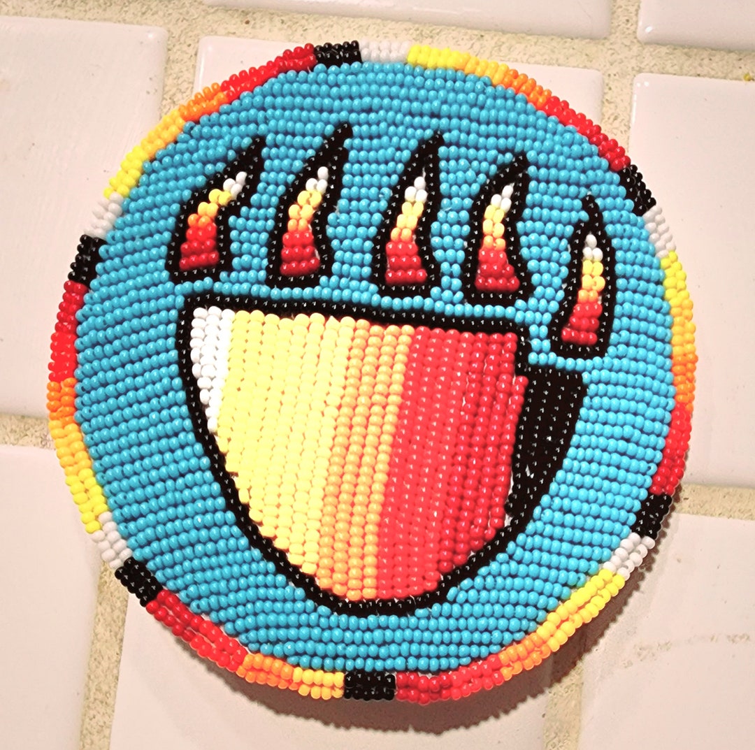 Beaded Barrette With a Bear Paw Design - Etsy