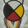 Beaded Medallion Necklace With an Eagle Design - Etsy