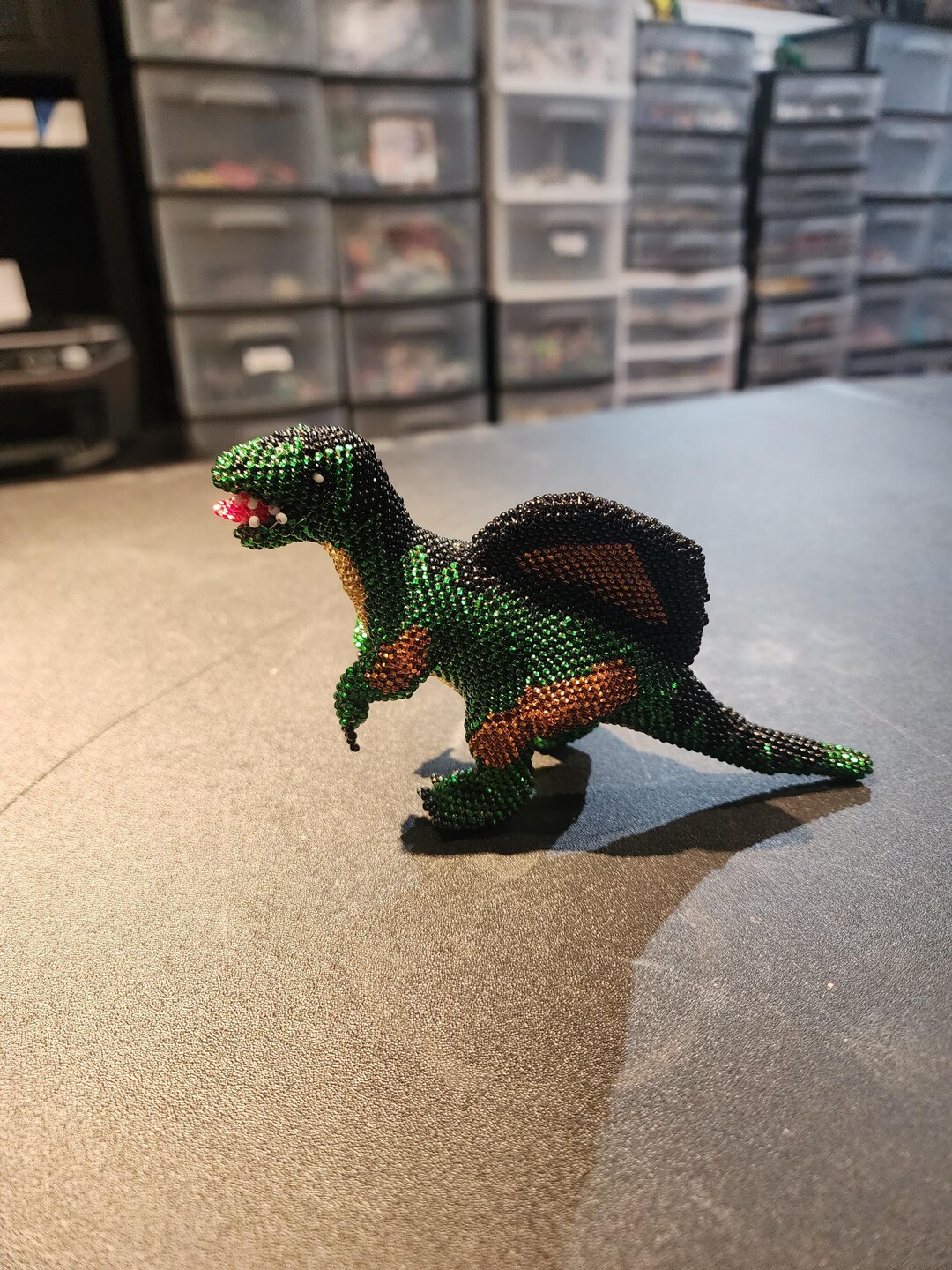 Peyote Stitched Dinosaur Figurine - Etsy