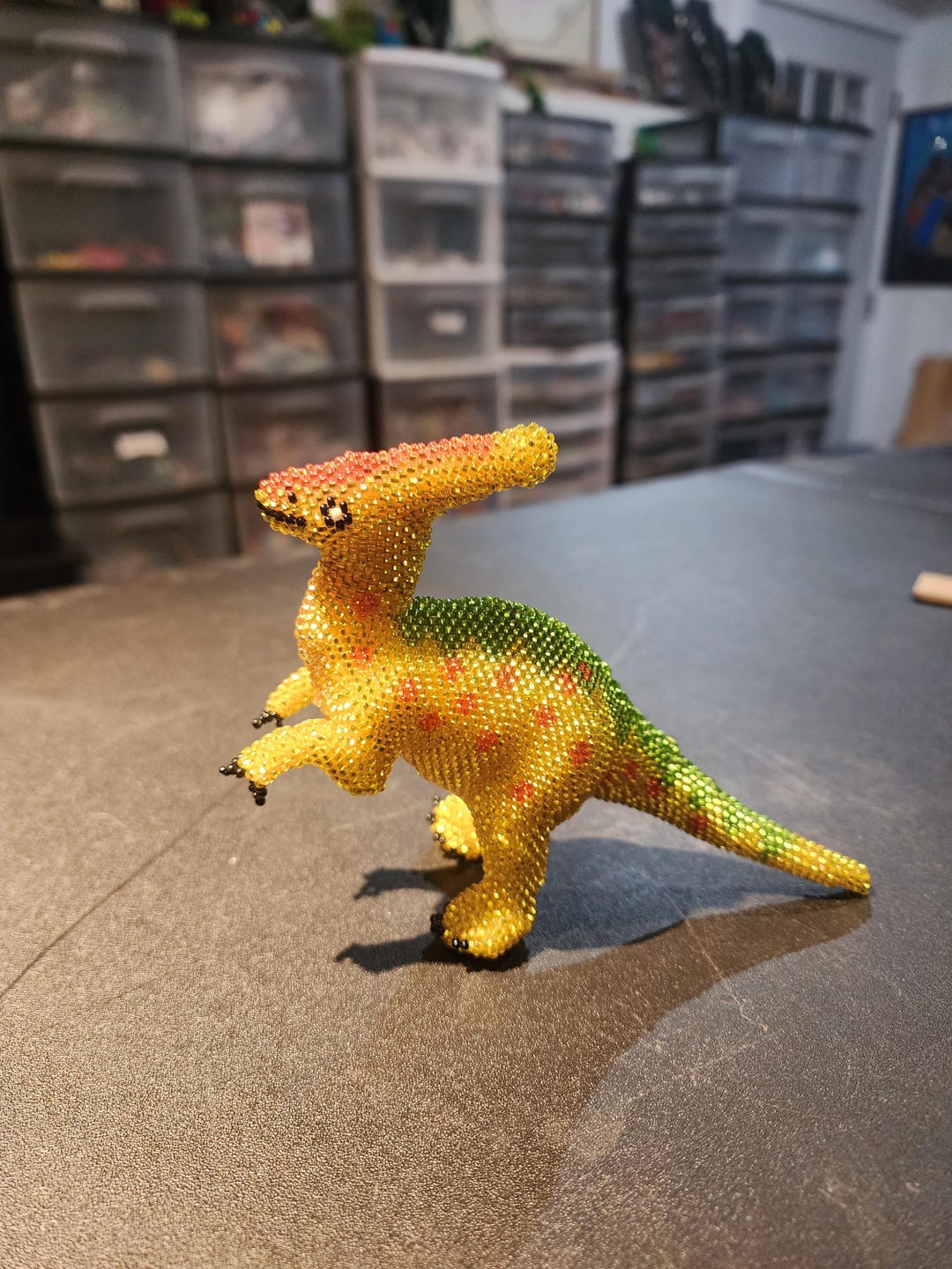 Peyote Stitched Dinosaur Figurine - Etsy