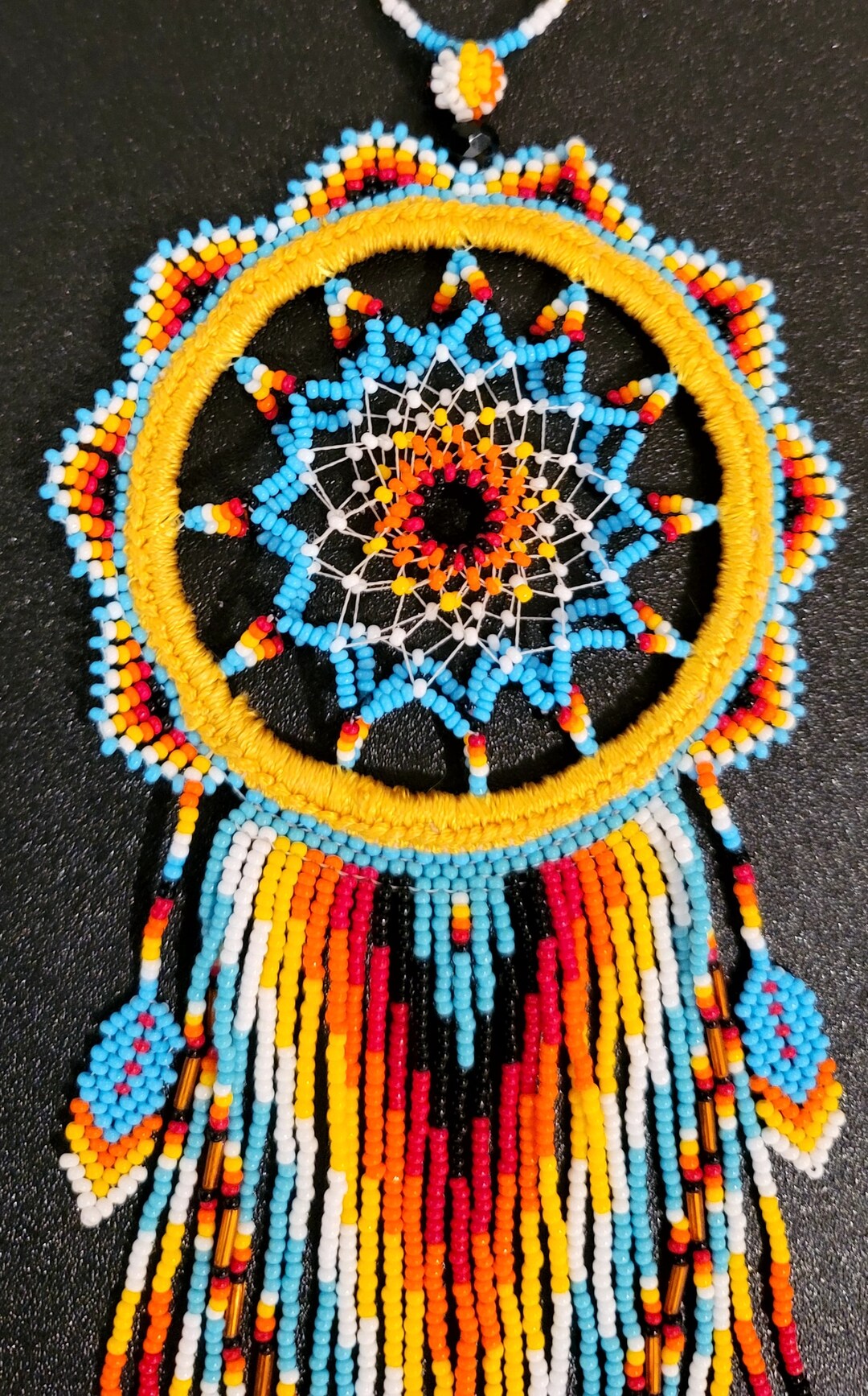Large Fancy Beaded Dream Catcher - Etsy