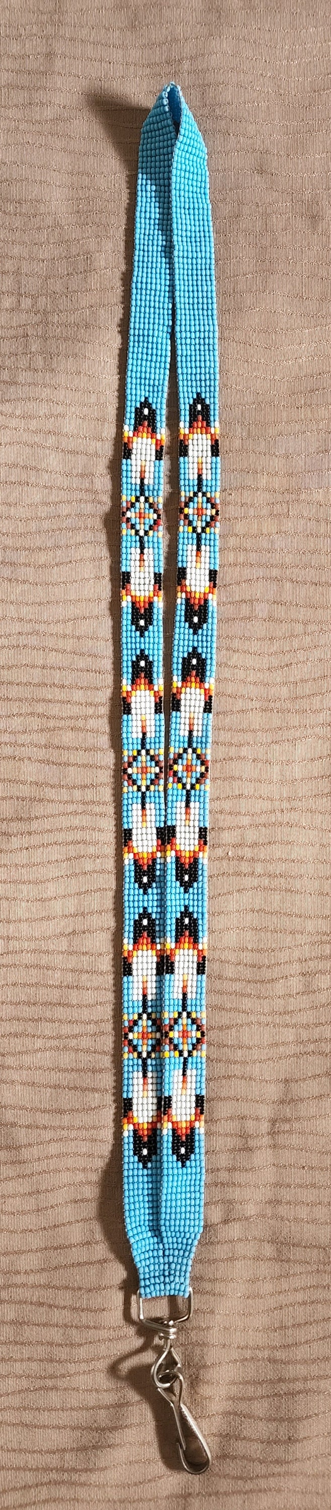 Loom Beaded Lanyard or Badge Holder - Etsy