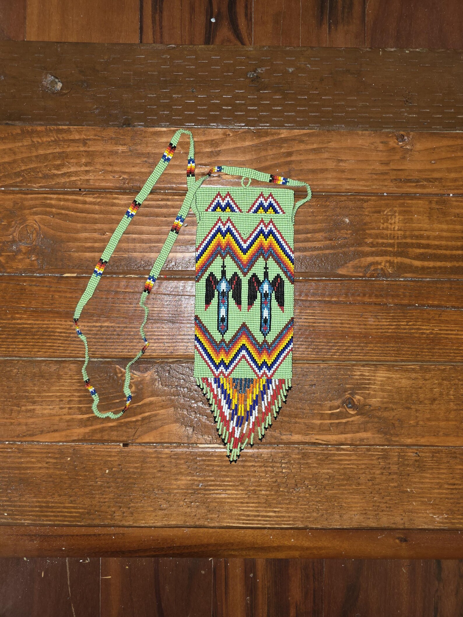 Peyote Stitched Waterbird Design Cell Phone Bag - Etsy