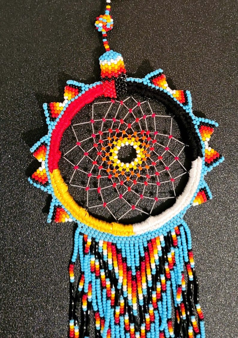Large Beaded Dream Catcher - Etsy