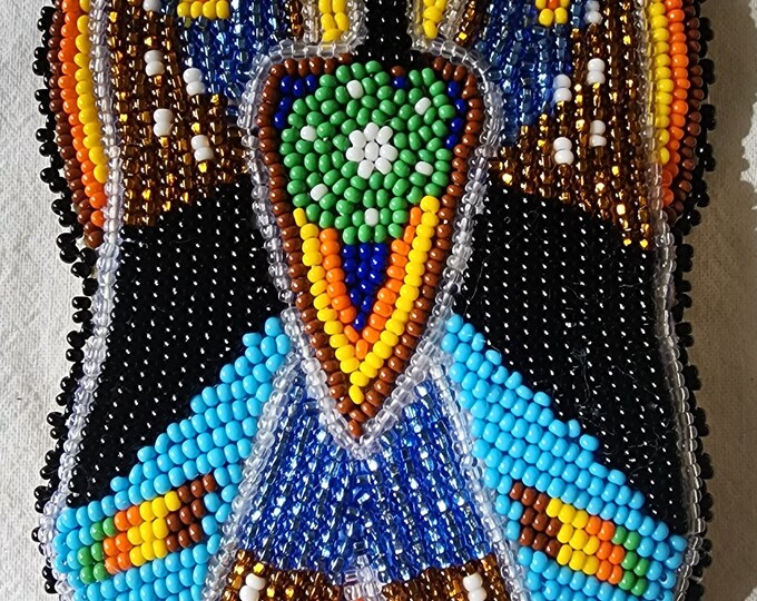 Beaded Barrette With A Waterbird Design - Etsy