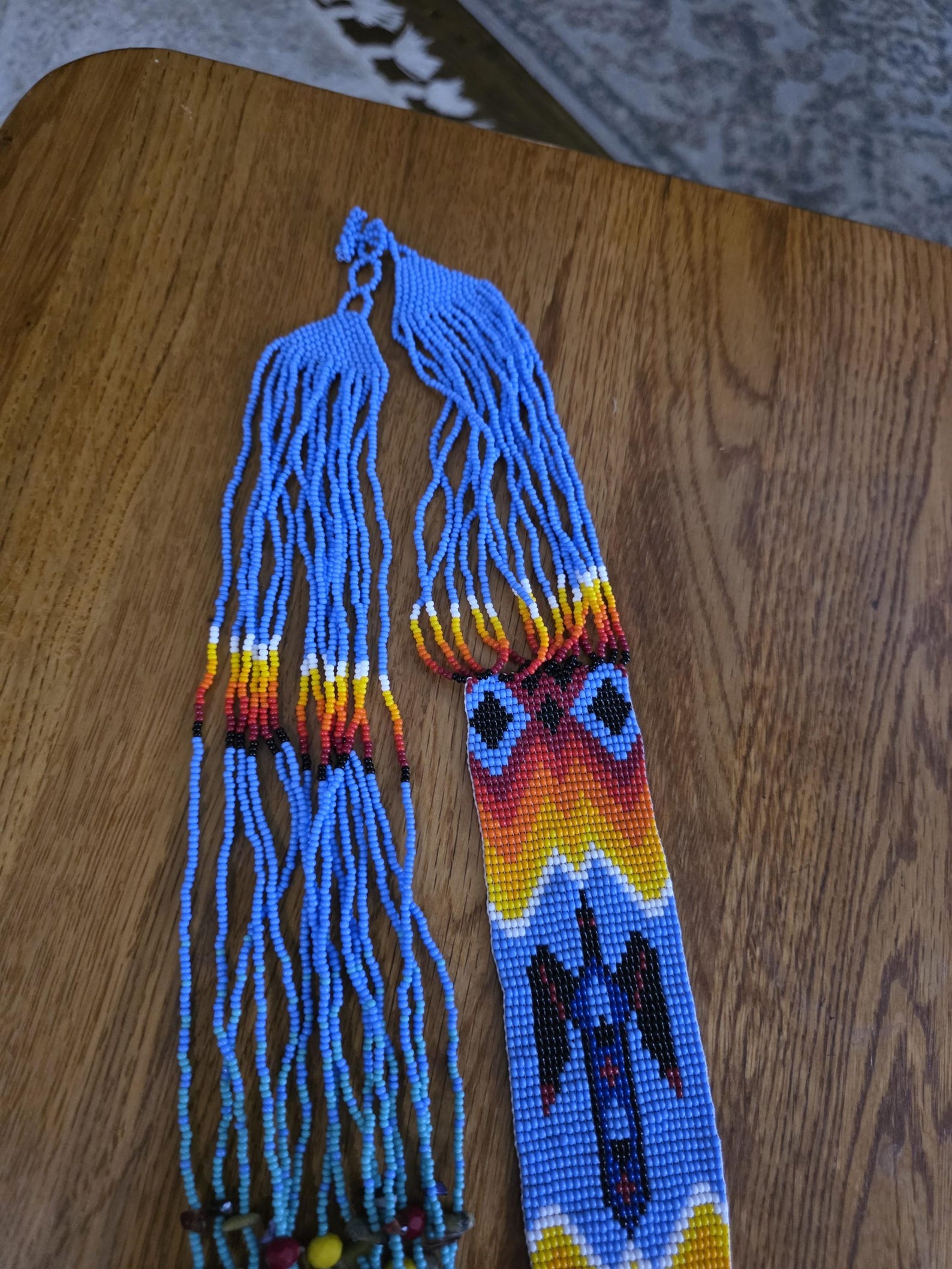 Loom Beaded Necklace With a Waterbird Design - Etsy