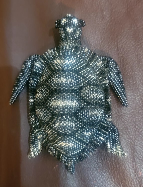Peyote Stitched Turtle Medium Art & Collectibles Figurines Sculpture ...