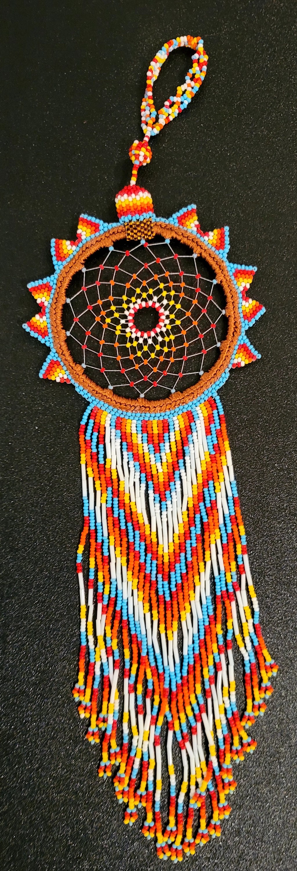 Large Beaded Dream Catcher - Etsy