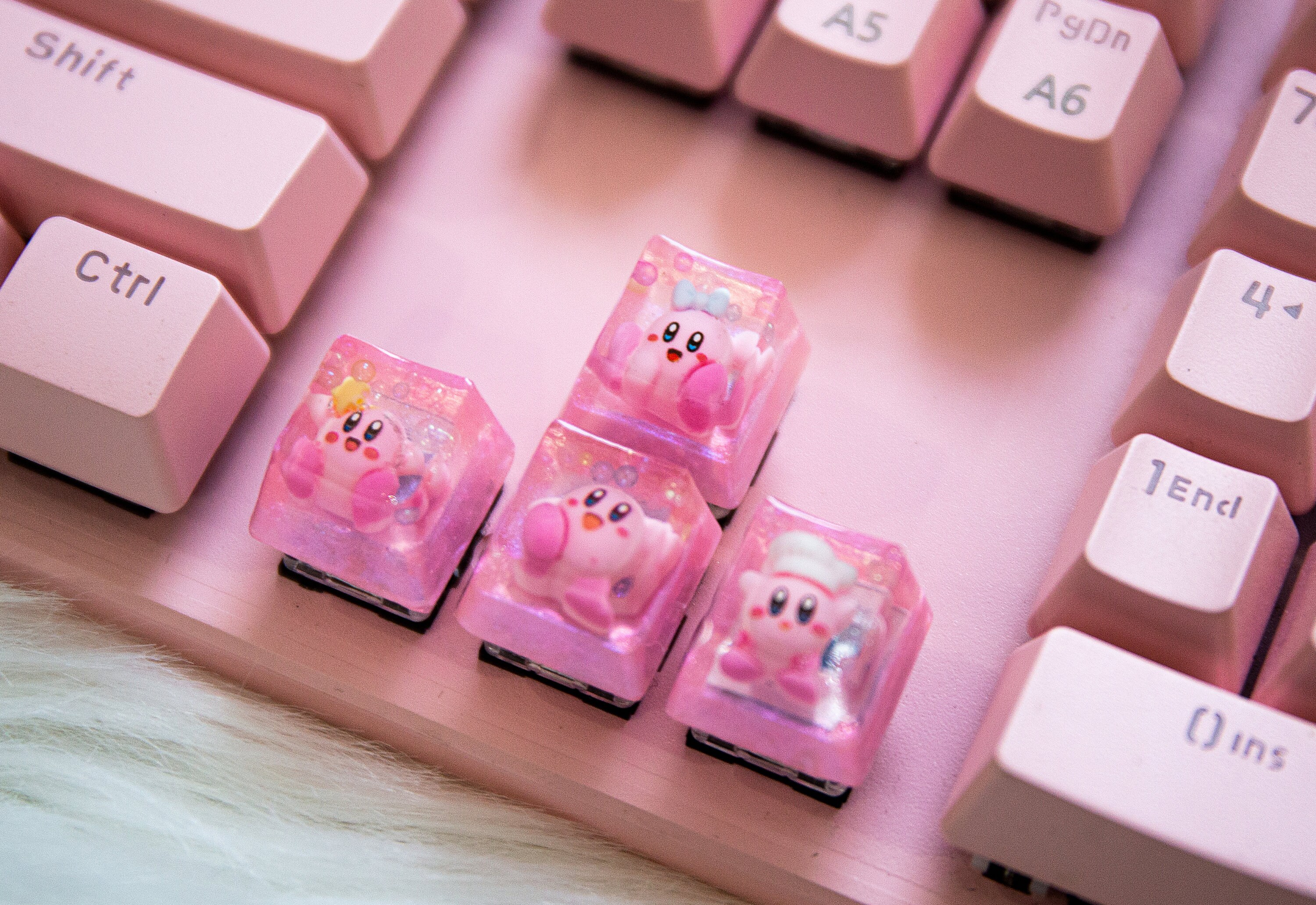 Kirby Keycaps Cute Mechanical Keyboard ECS Artisan Keycap - Etsy Hong Kong