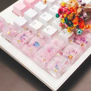 Cherry Blossom Keycap,arrow Keycaps,spacebar Keycap,pink Keycaps ...